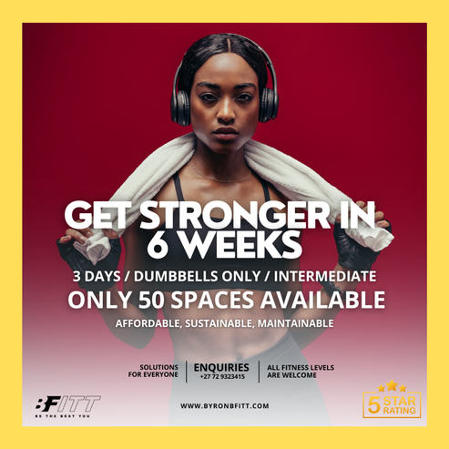 Intermediate Strength — 6-Week Dumbbell & Band Program – B-Fitt SA